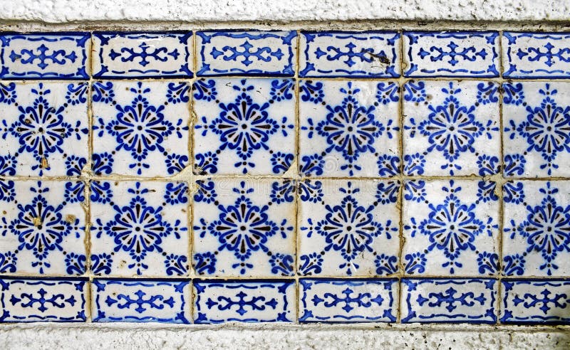 Old Tiles Pattern on Wall in Petropolis Stock Image - Image of history ...