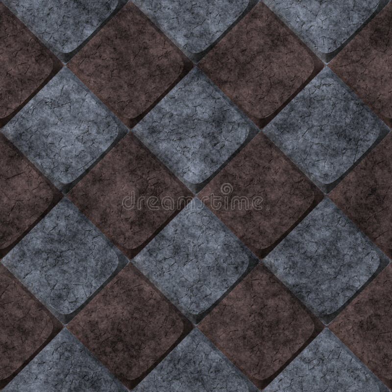 Old Tiles Seamless Generated Texture Stock Illustration - Illustration ...