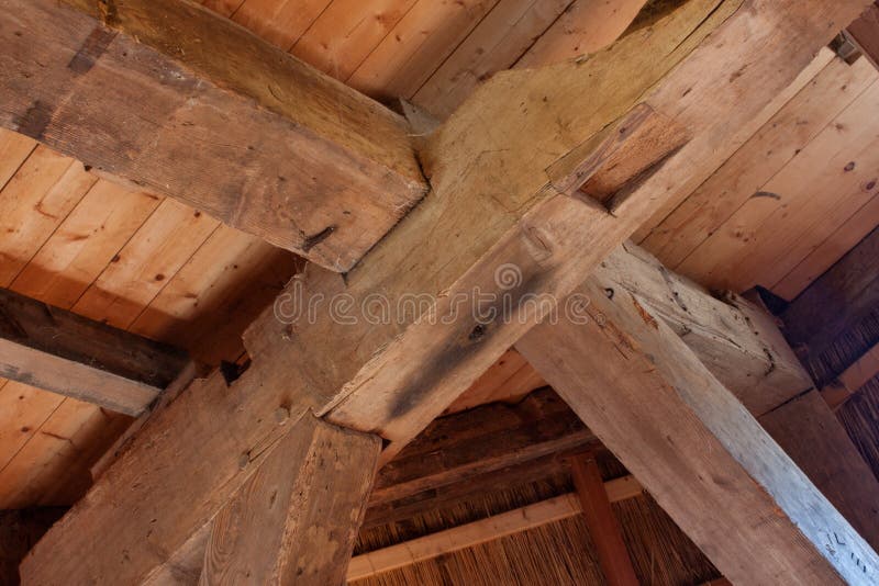Old timber frame stock image. Image of post, construction - 138928969