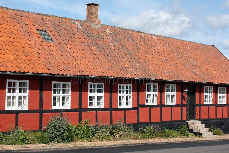 Old timber frame house stock photo. Image of bornholms - 25316038