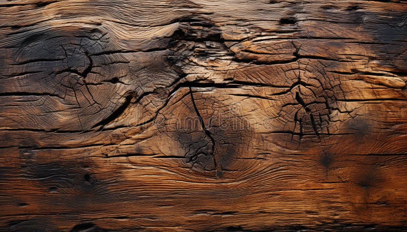 Old Timber Plank with Rough Wood Grain Pattern Generated by AI Stock ...