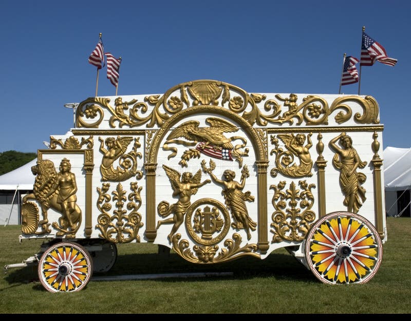 Old Time Circus Wagon stock photo. Image of americana - 10111928