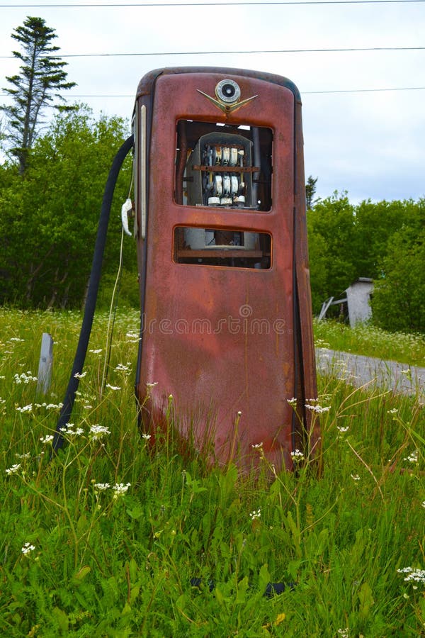 Old Time gas pump stock image. Image of rustic, time - 38814849