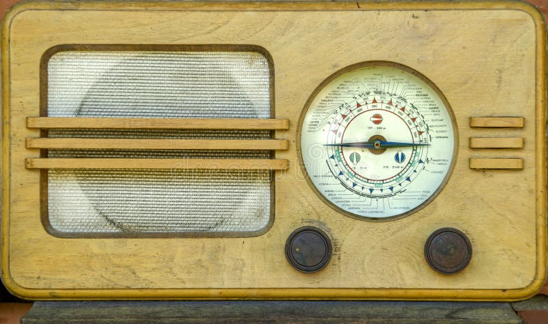 Old time radio stock image. Image of communication, media - 116080149
