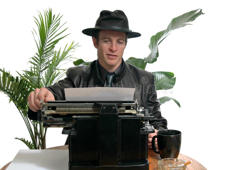 Old Time Reporter stock photo. Image of paper, sixties - 2096376