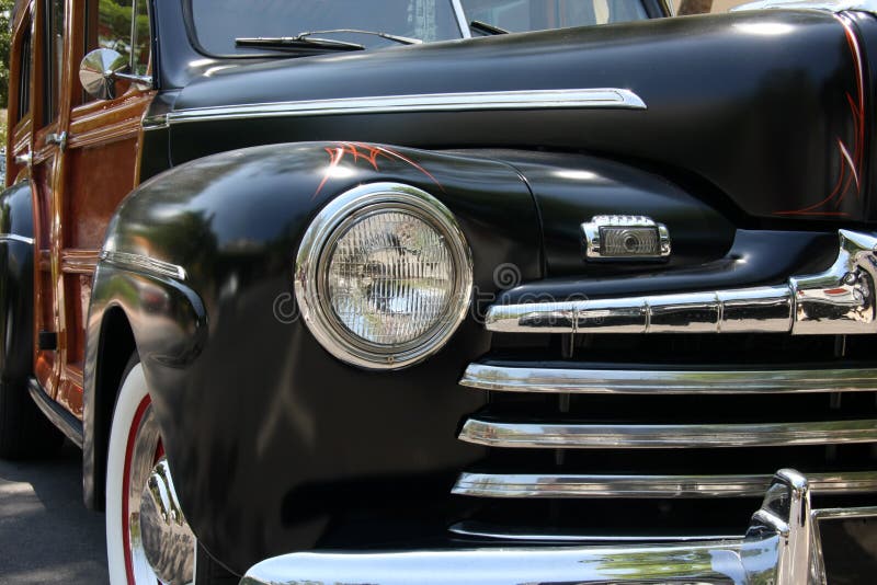 Vintage motor vehicle stock photo. Image of details, classic - 8350570