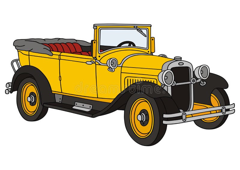 Old timer stock vector. Illustration of roadster, vector - 34638463