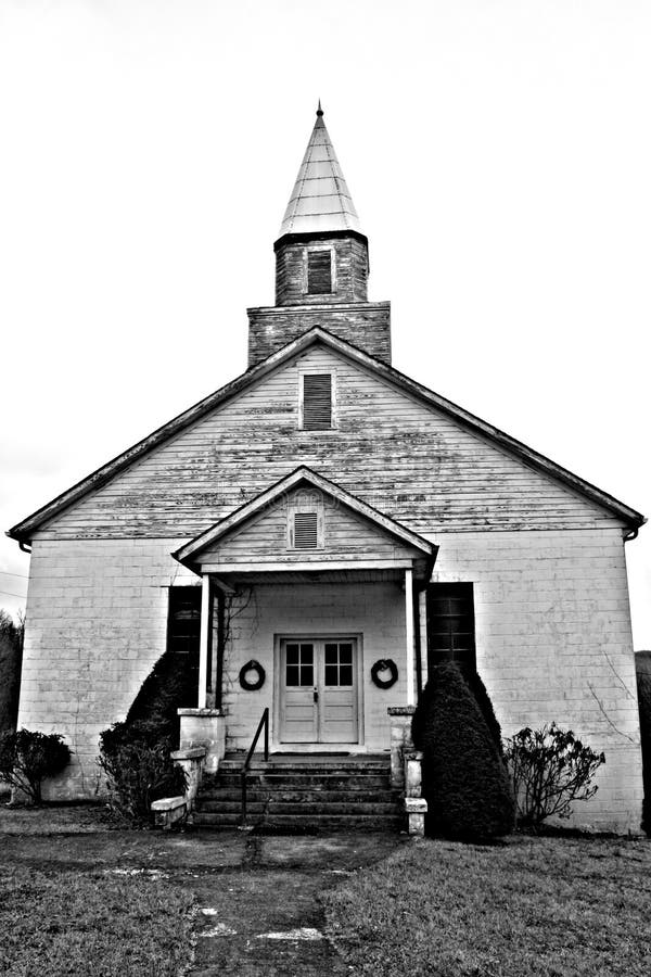 Old Timey Country Church stock image. Image of front, christian - 4438221