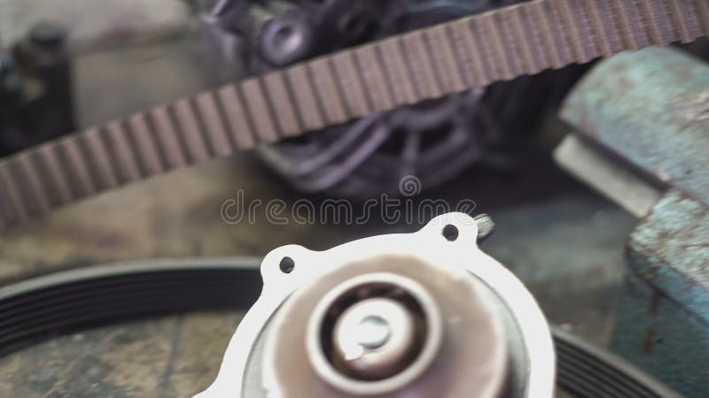 Timing Belt Cracked. Replacing a Failed Engine Transmission Belt ...