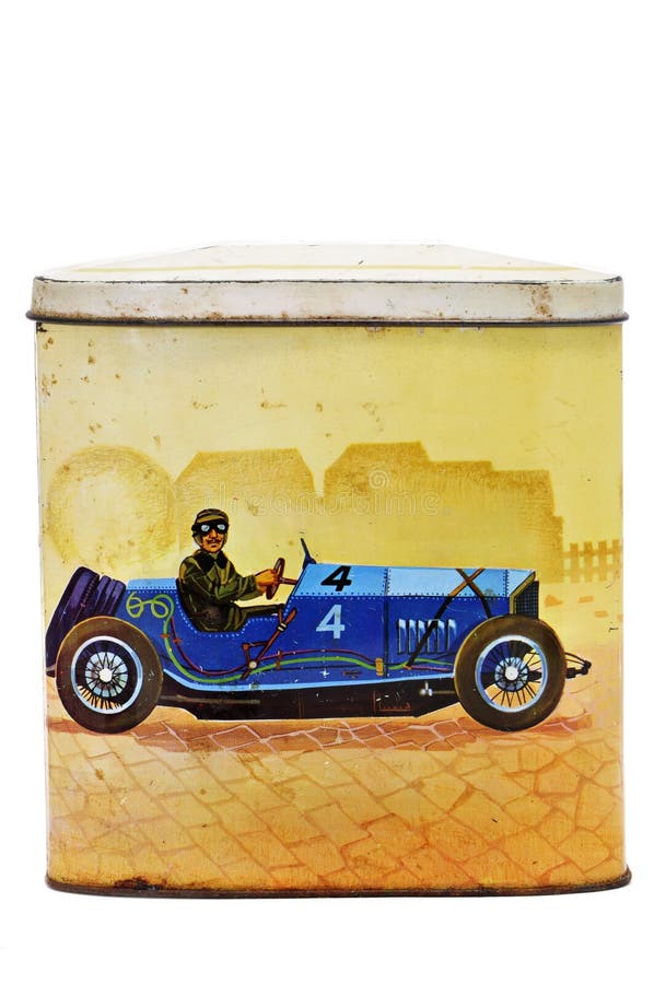 Old tin box stock photo. Image of aluminum, package, canister - 19059452