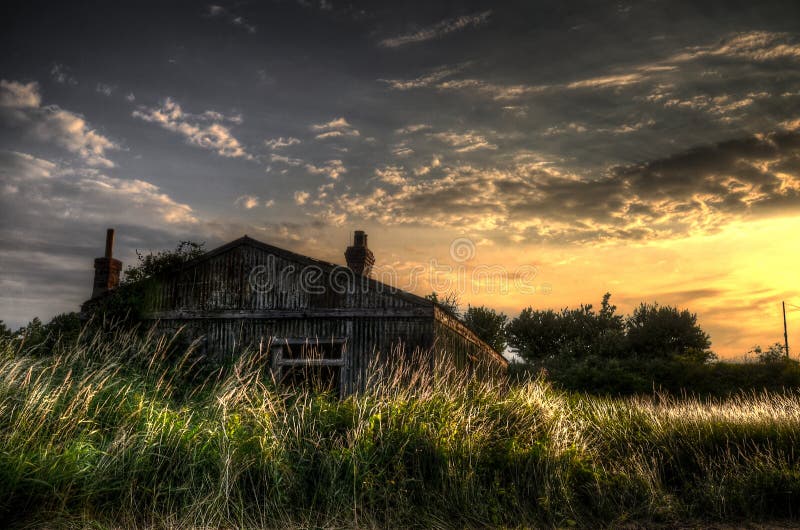 Old Tin House stock image. Image of fishtoft, skyline - 58298263