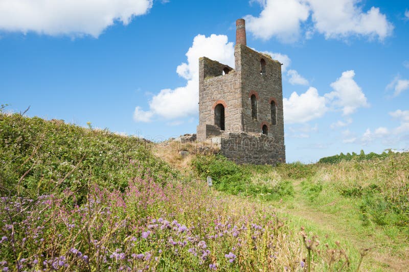 Old tin mine. stock image. Image of cornwall, abandoned - 33655423