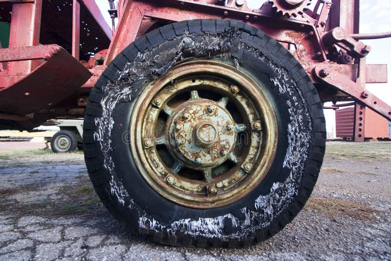 Old Tire stock image. Image of worn, shredded, black, tractor - 1910125