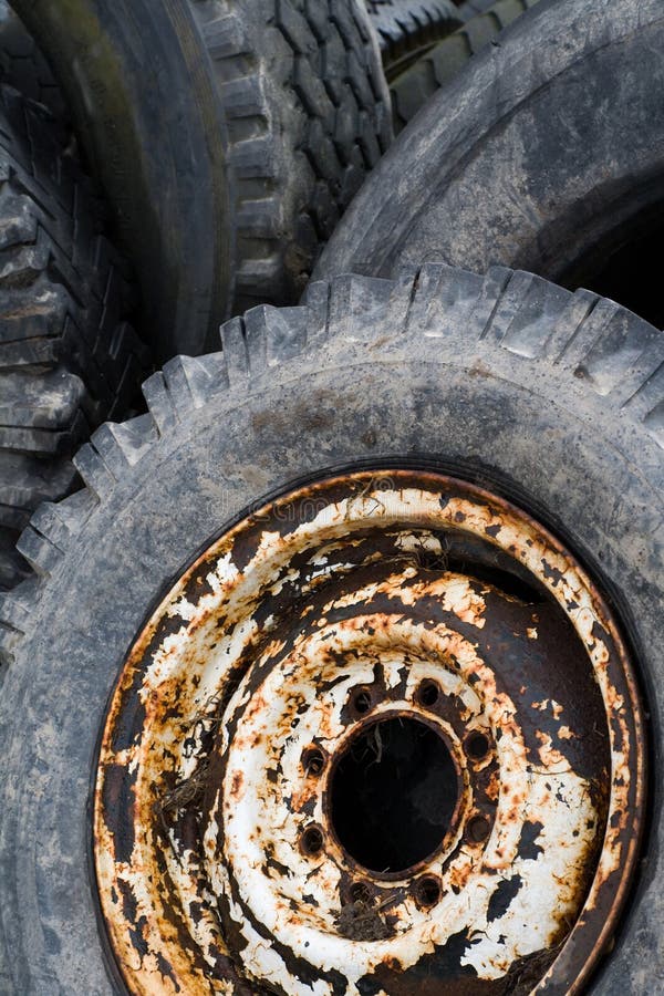 Old tire stock photo. Image of used, close, wheel, rubber - 9190986