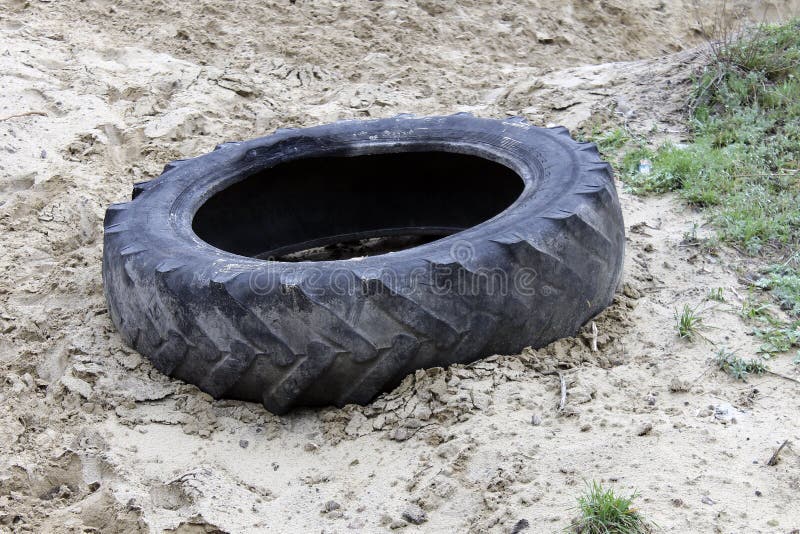 Old tire stock image. Image of black, road, dark, isolated - 39789819