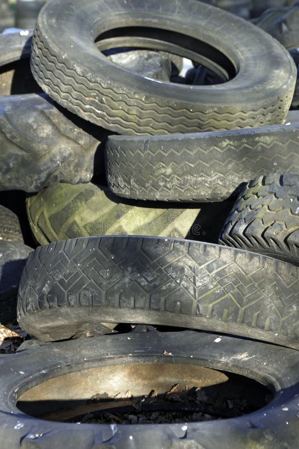 Old tires stock image. Image of tires, worn, scrap, yard - 20761943