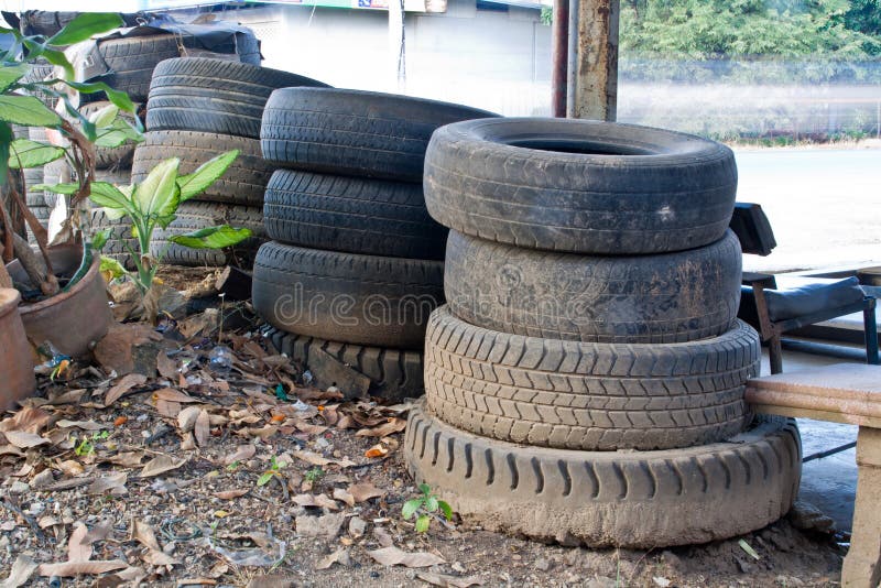Old tires stock photo. Image of environment, tire, used - 22687864