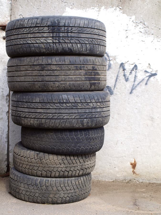 Old tires stock image. Image of auto, road, grunge, high - 24847729