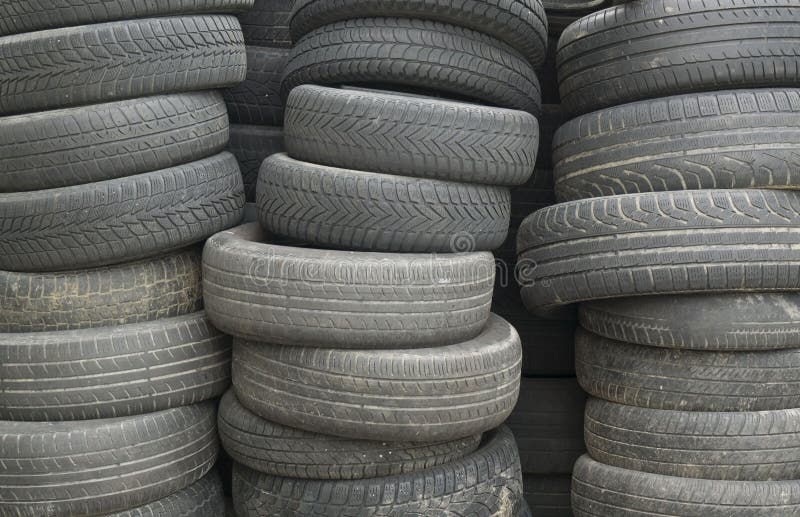 Old tires stock image. Image of obsolete, profile, stacked - 56171691