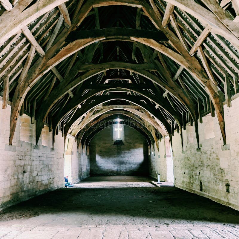 The Old Tithe Barn stock image. Image of barn, architecture - 285152971