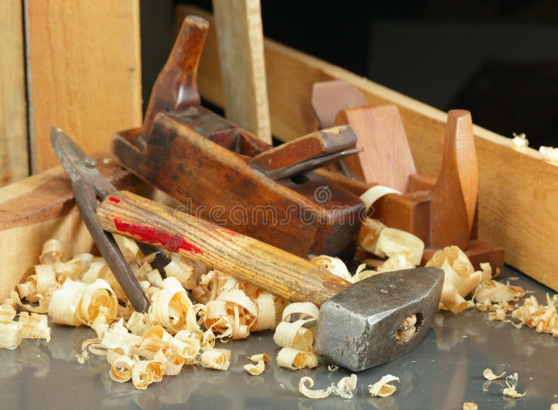 Old tools stock image. Image of material, shavings, obsolete - 10381537