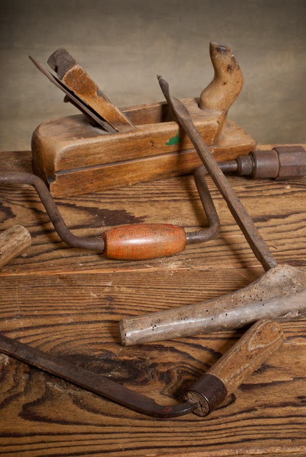 Old tools stock image. Image of work, wooden, plane, retro - 26620467