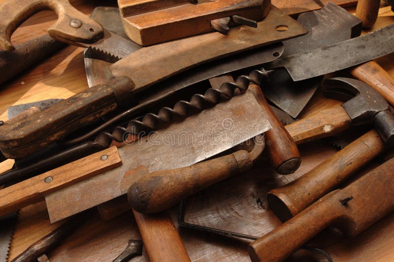 Old Tools stock image. Image of drill, skill, vise, blade - 2762123