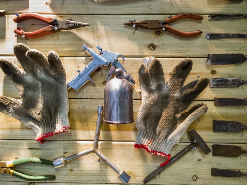 Old tools stock image. Image of brown, antique, concept - 58851299