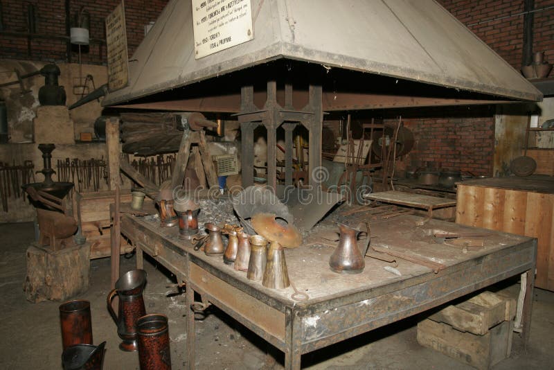 Old Tools and Machinery in Old Copper Objects Factory Editorial ...
