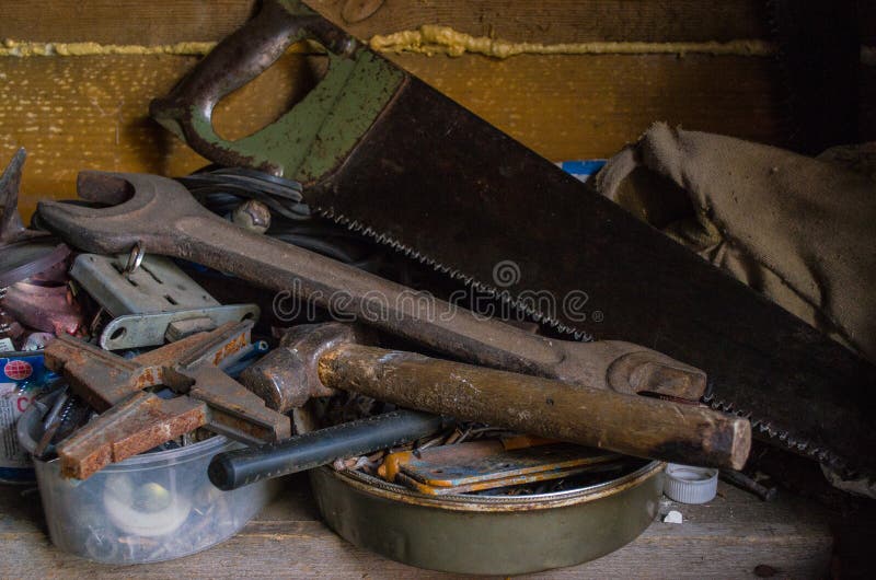 Old tools mechanic stock photo. Image of chisel, group - 71322742