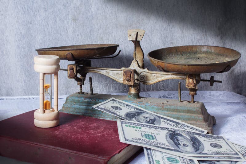 Old tools of money. stock image. Image of table, business - 36218857