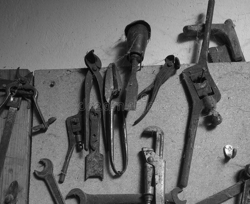 Old tools stock image. Image of tools, pliers, backhoe - 131018461