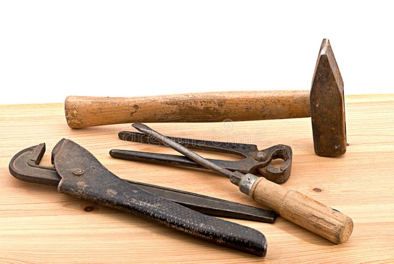 Old tools stock image. Image of pliers, crafted, obsolete - 73280325