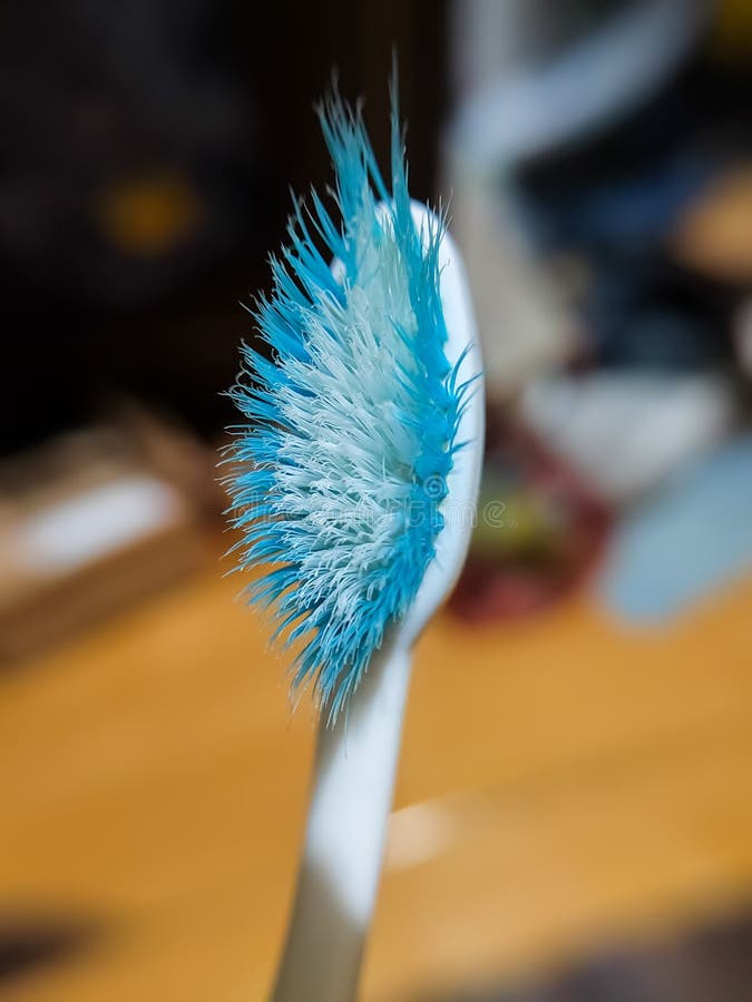 Old Toothbrush that is Already Damaged Stock Image - Image of care ...