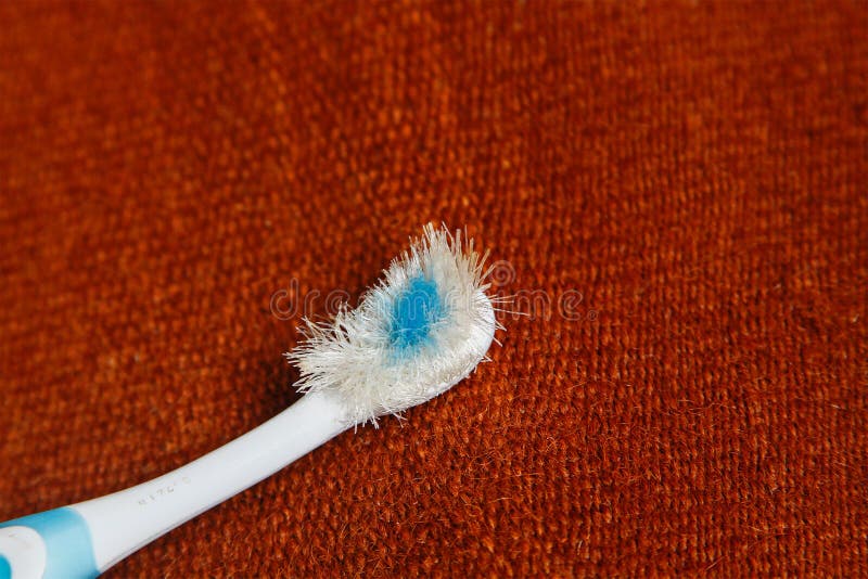 Old toothbrush stock image. Image of health, oral, blue - 51391043