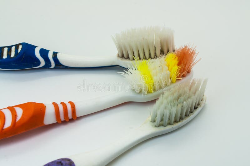 Old toothbrushes stock photo. Image of black, backteria - 78068482