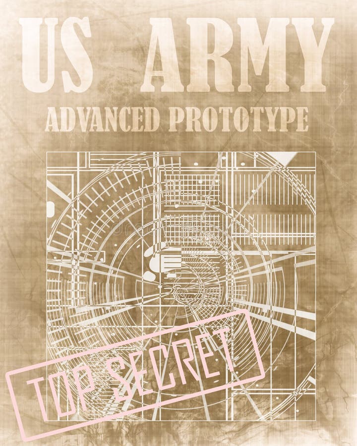 Top secret blueprint stock illustration. Illustration of background ...