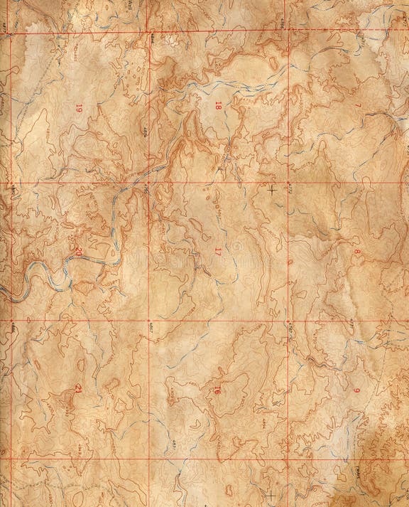 Old Topographical Map (Expedition Background ) Stock Illustration ...