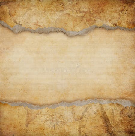Old torn map background stock illustration. Illustration of travel ...