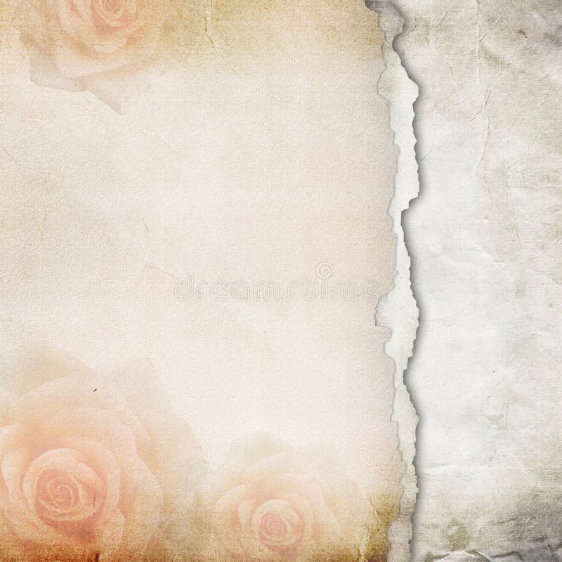 Old Torn Paper Background stock illustration. Illustration of grunge ...