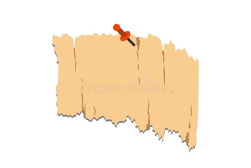 Old Torn Paper with Ragged Edge. Vintage Note Papers Collection. Vector ...