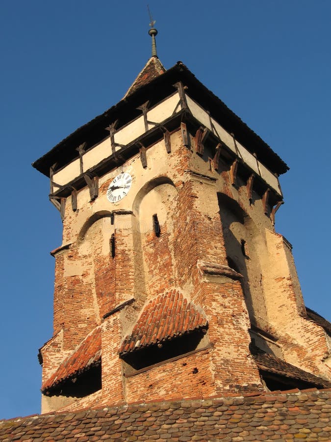 Old tower stock image. Image of brick, church, tile, tourism - 1362761