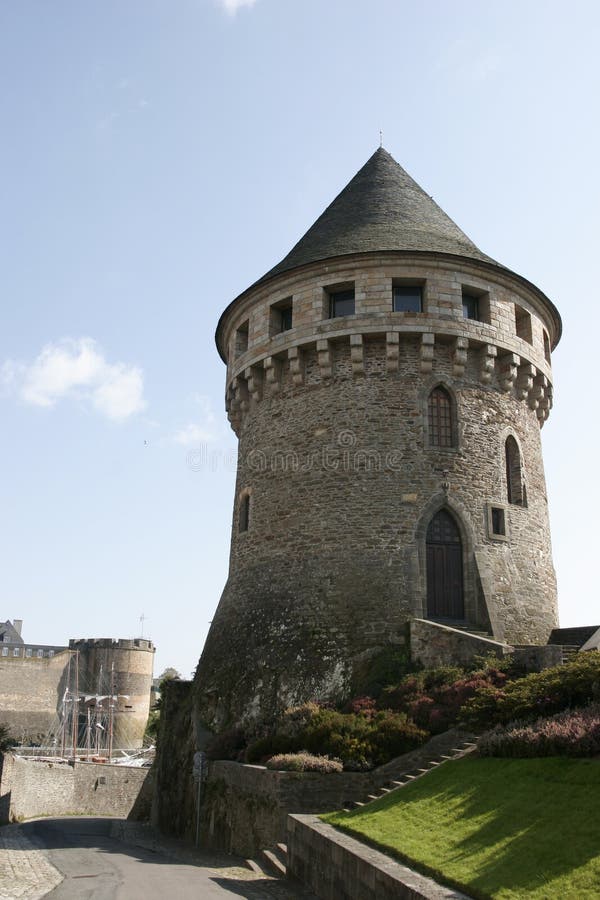 Old tower stock image. Image of tower, cloud, brest, stone - 5391673