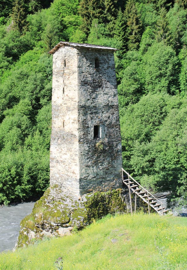 Old tower stock image. Image of antique, landscape, house - 33751147