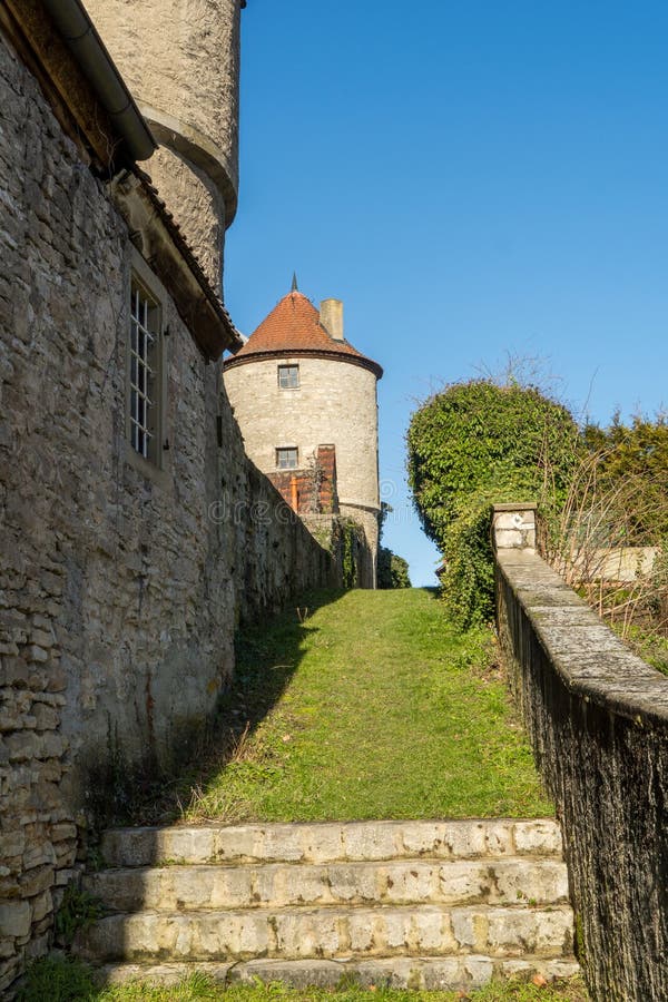 Old Tower of the City Wall in the German Village Called Dettelbach ...
