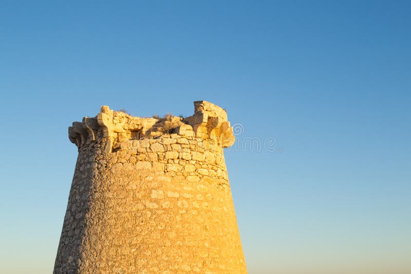Old tower stock photo. Image of costa, fort, watchtower - 52616320