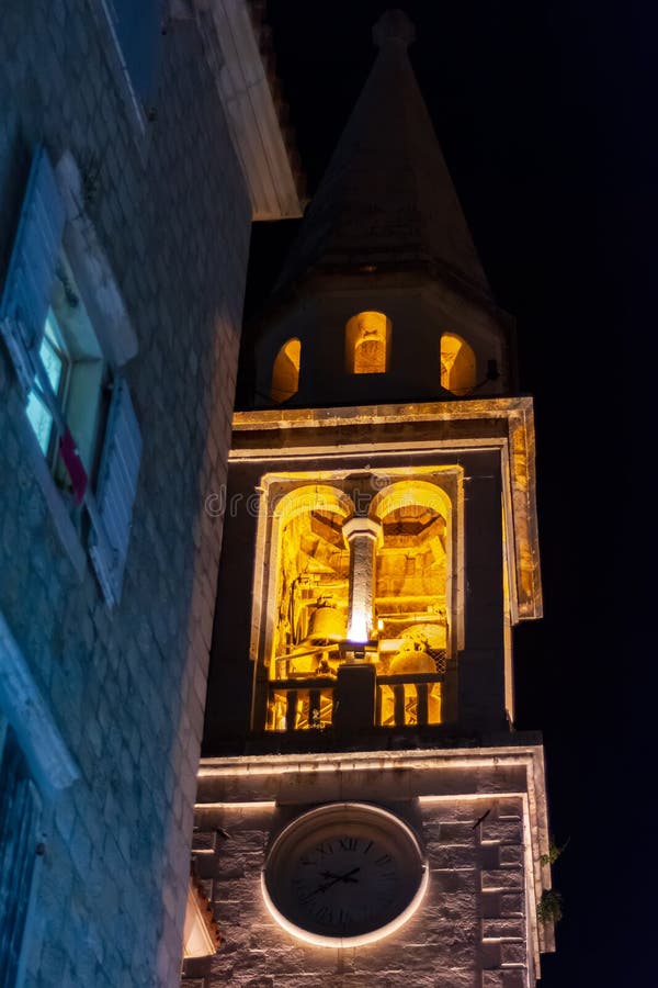 Old Tower Lit Inside with Light Editorial Photography - Image of dark ...