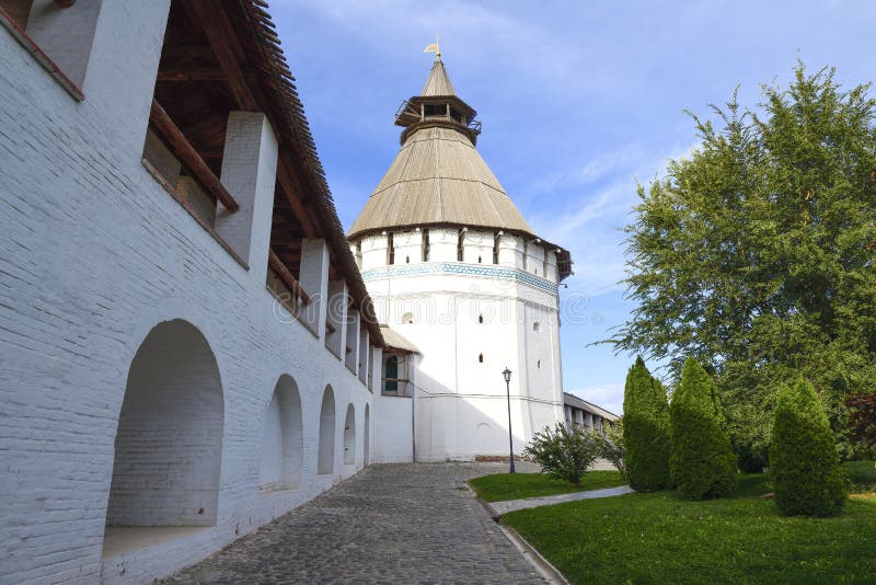 The Old Tower `Red Gate`, September Day. Astrakhan Kremlin Stock Photo ...