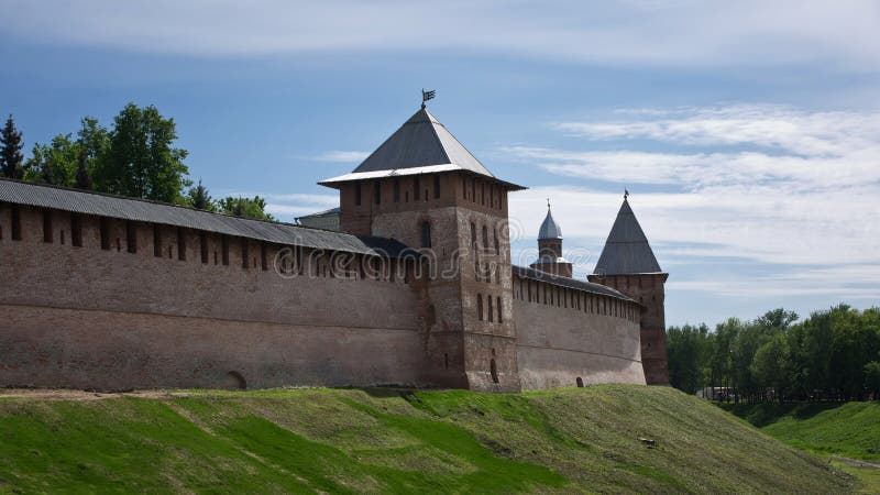 Old Towers of Novgorod Kremlin Stock Image - Image of historic, history ...