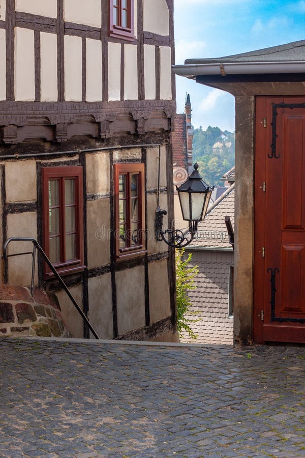 Old town alley in germany stock photo. Image of narrow - 269103172 Old town alley in germany stock photo. Image of narrow - 269103172